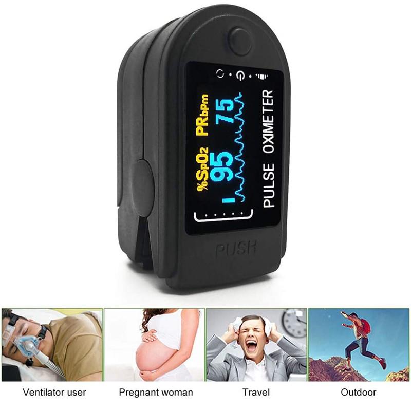Buy Finger Oximeter Oxygen Saturation Monitor Fingertip Portable SpO2 ...