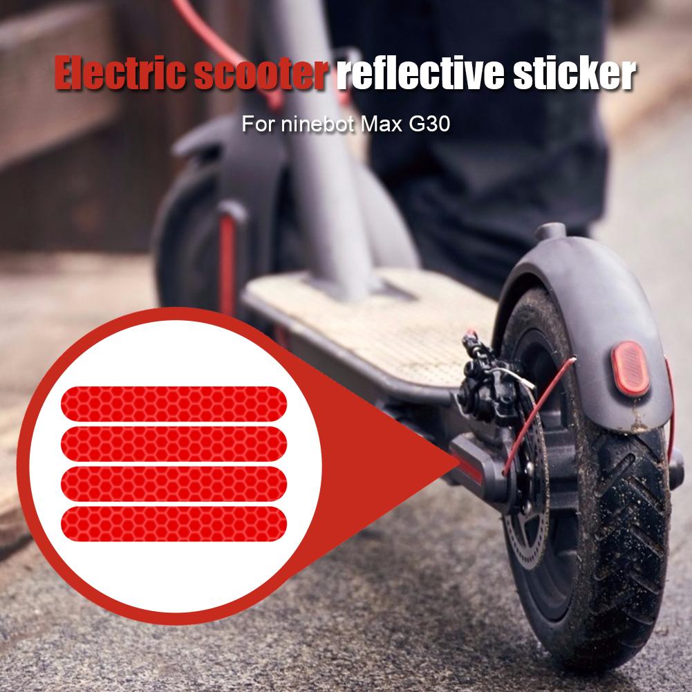 Buy 4x Electric Scooter Decals Night Safety Reflective Stickers for ...