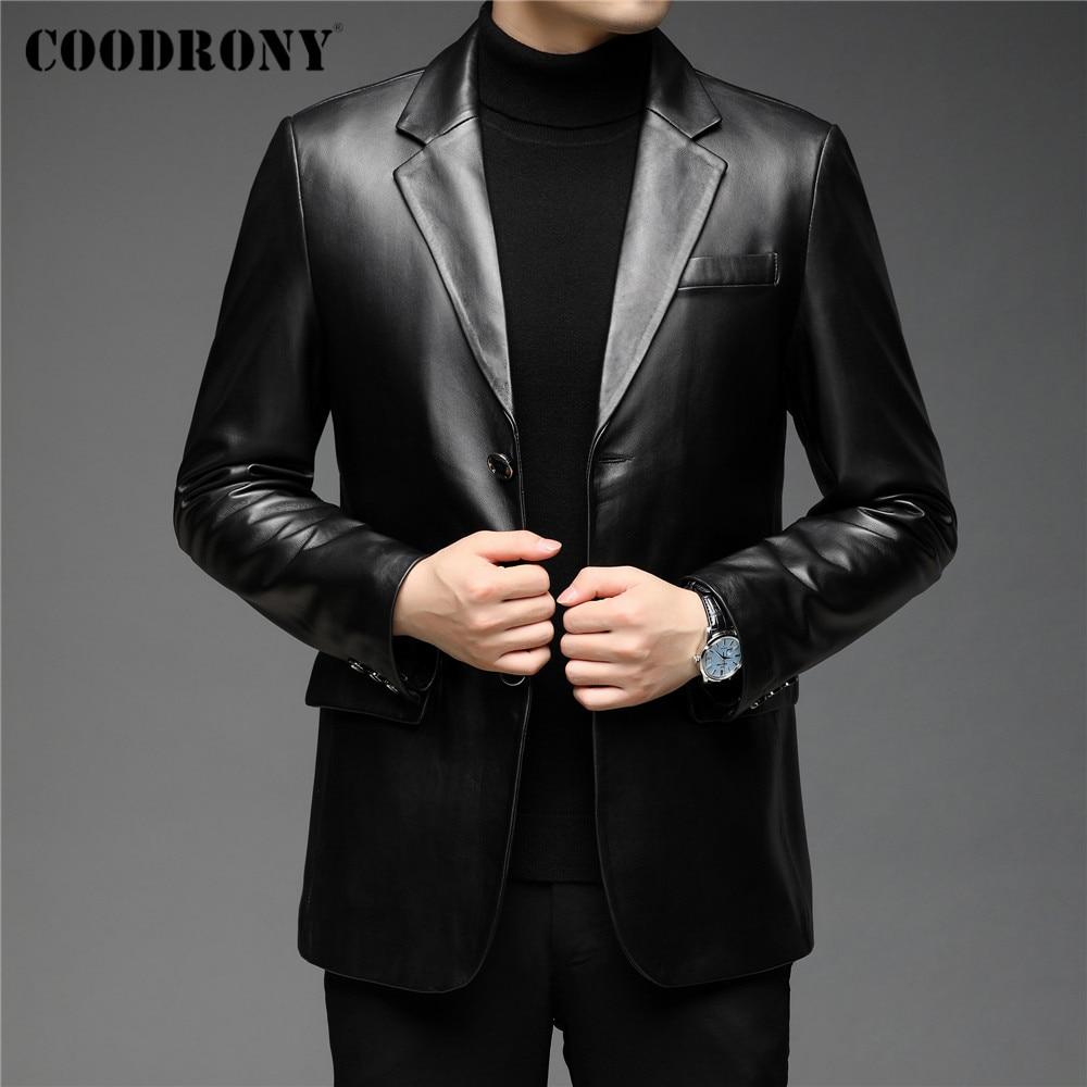 Cheap COODRONY Brand Autumn Winter 100% Genuine Leather Jacket High ...