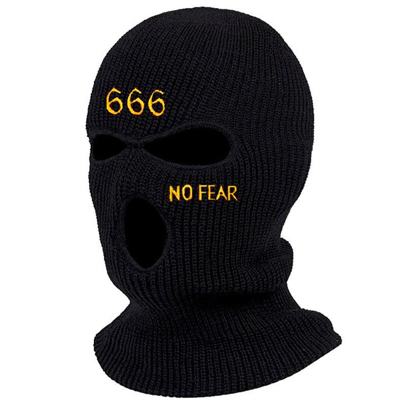 Buy Limited Embroidery Full Face Cover Ski Mask Hat 3 Holes Neon ...
