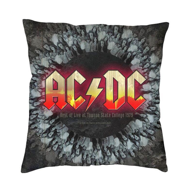 Buy Custom Vintage Rock AC DC Square Pillow Case Decoration 3D Double ...