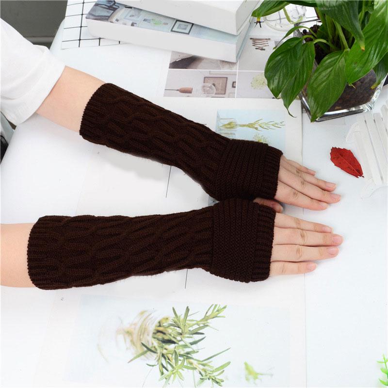 Buy Women's Arm Covers Arm Sets Warm Solid Pattern Long Section Sleeves ...