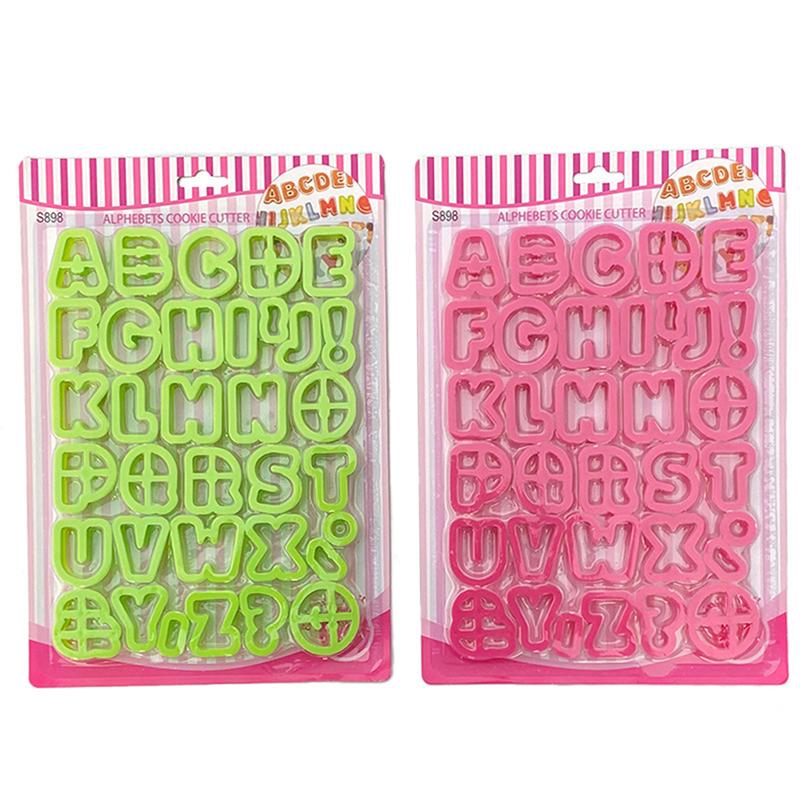 34 Uppercase Alphanumeric Biscuit Pressing Mould Fondant Cake Mold ...