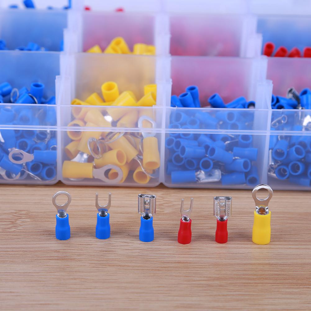 Kjøp 1200pcs Assorted Electrical Wiring Connectors Crimp Terminal Set ...