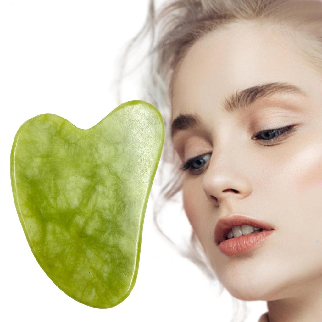 Cheap Natural Stone Green Jade Scraper|Novelty Shape Facial Gua Sha ...