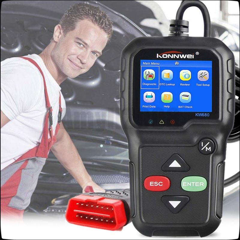 Buy Code Reader Diagnostic Scanner KW680 OBDII OBD2 EOBD Car Automotive ...