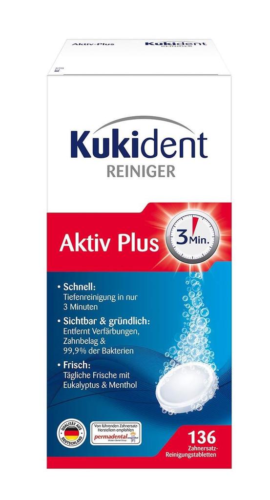 Kukident "aktiv plus ekstra stark" aktif artı derinlemesine temizleyen ...