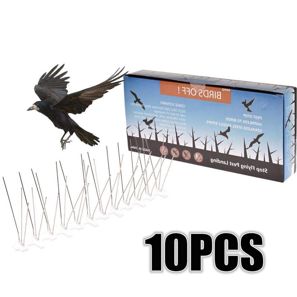 10PCS 30CM Bird Pigeon Seagull Repellent Stainless Steel Anti-Bird ...