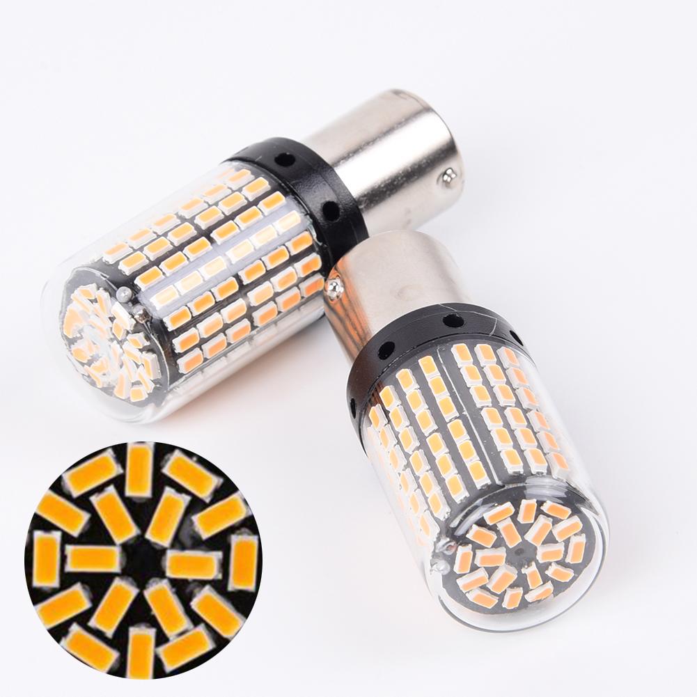 Buy 1156 BAU15S Amber 7507 Turn Signal Bulb PY21W Canbus Led Turn Signa ...