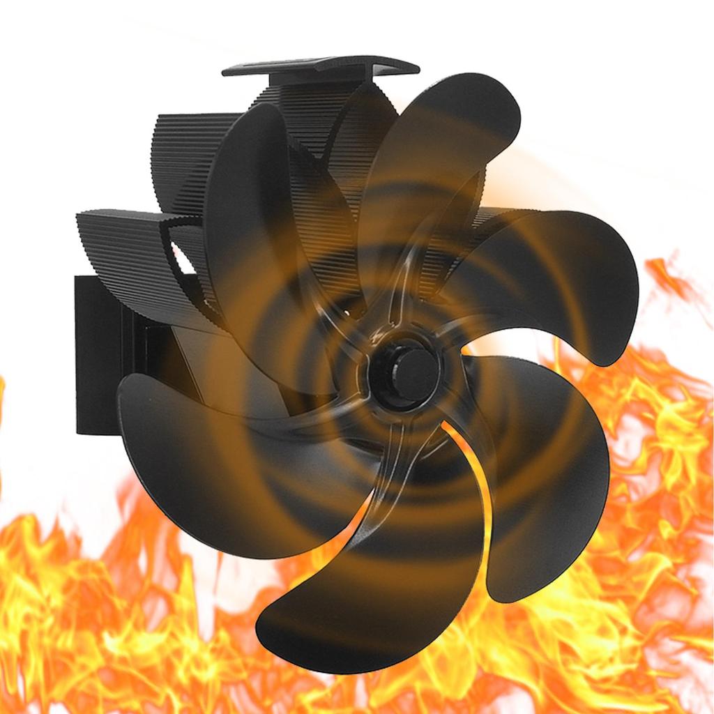 Buy Heat Powered Stove Fan | 6-Blade Wood Burning Stove Fan for Log ...