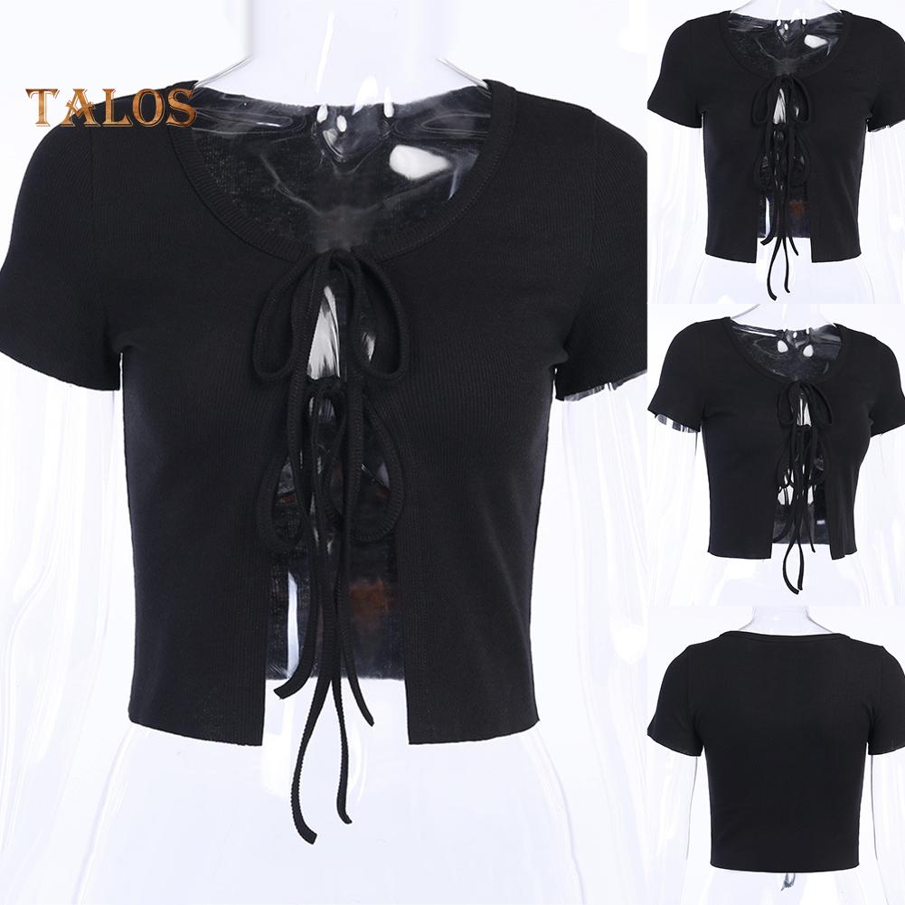Buy Midsummer Night Dream Women Sexy Crop Top T-shirt Short Sleeve ...