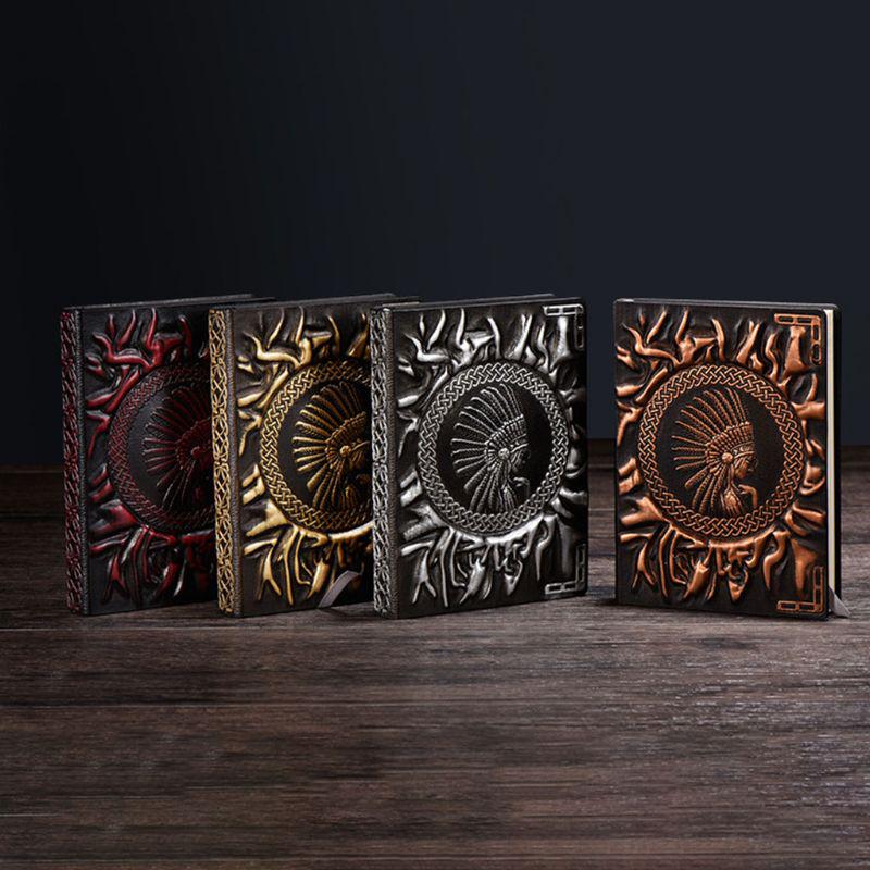 Buy Indian Girl Embossed A6 Leather Notebook Journal Notepad Travel ...