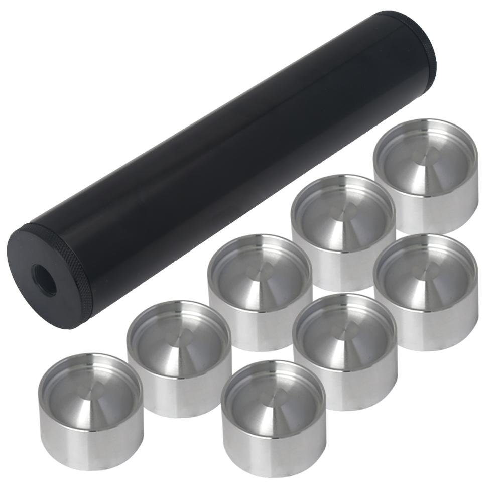 Buy L 9.88" OD 5cm Auto 5/8-24 1/2-28 Fuel Filter Car Solvent Trap for ...