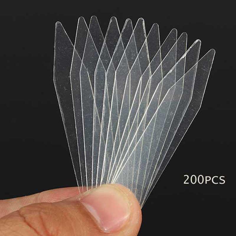 Buy 200pcs Clear Plastic Collar Stays Bone For Women Men Formal Dress ...