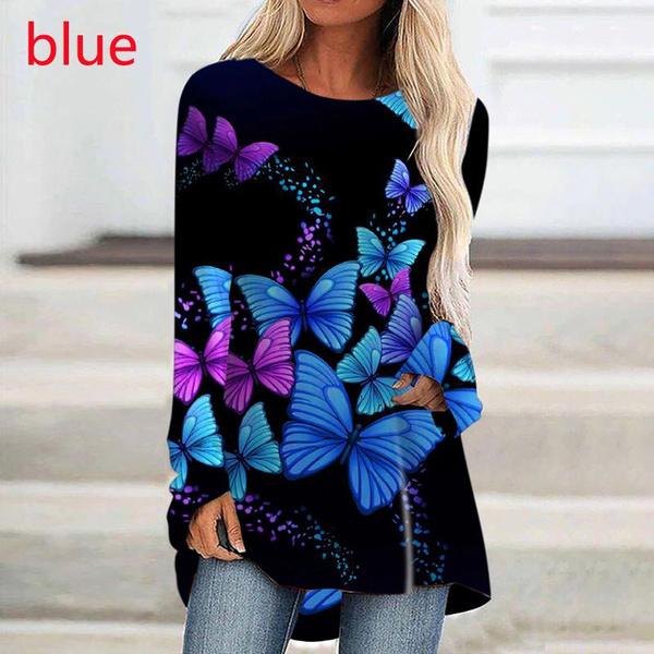 Buy Autumn 2022 Women's O-Neck Long Sleeve Print Fashion High Quality ...