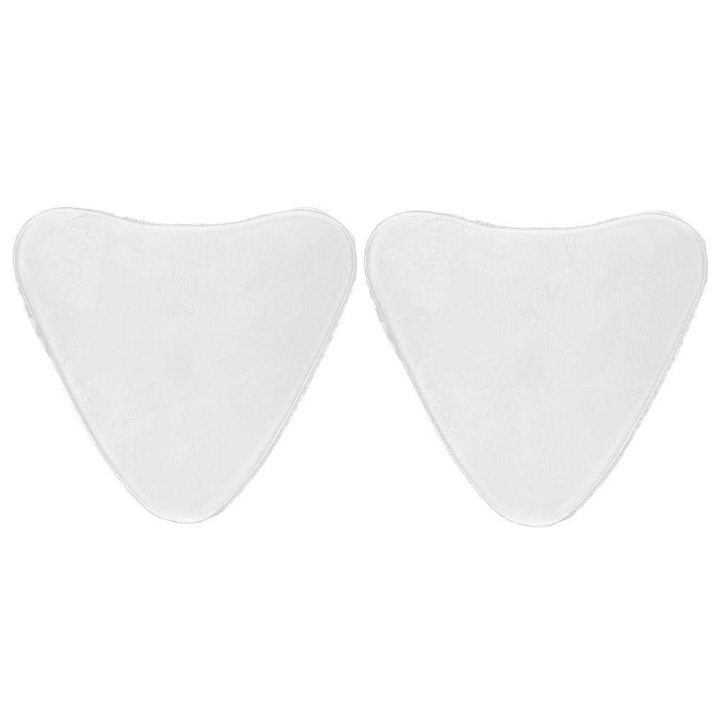 2 Pcs AntiWrinkle Chest Silicone Reusable Pads Triangular Transparent ...