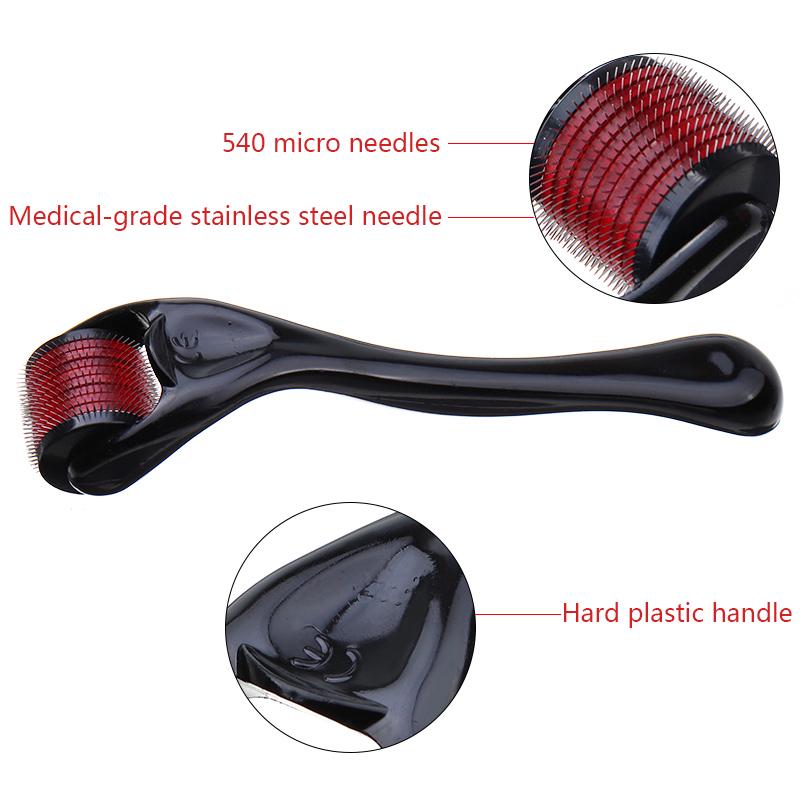 Buy 540 Micro Needle Derma Roller Titanium MicroNeedle Machine for Skin ...