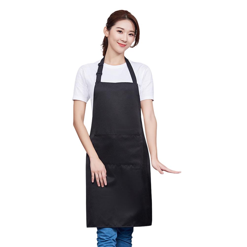 Buy Canvas Bib Apron W/ 2 Pockets Stain Resistant Kitchen Cooking Apron ...