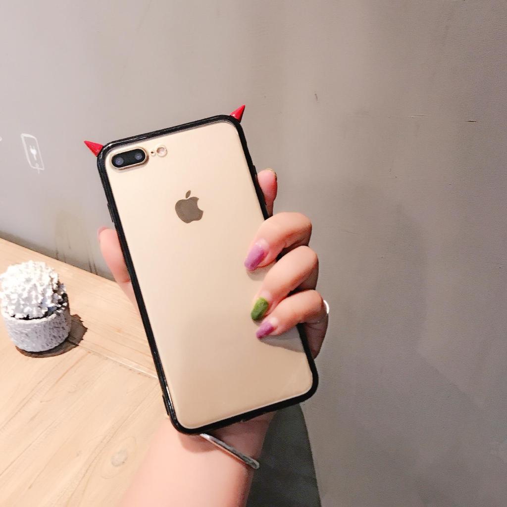 Buy Fashion Clear Transparent 3D Little Devil Ear Phone Case for iPhone ...