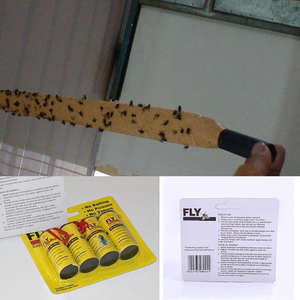 Buy 16 Rolls Sticky Fly Paper Eliminate Flies Insect Bug Glue Paper ...