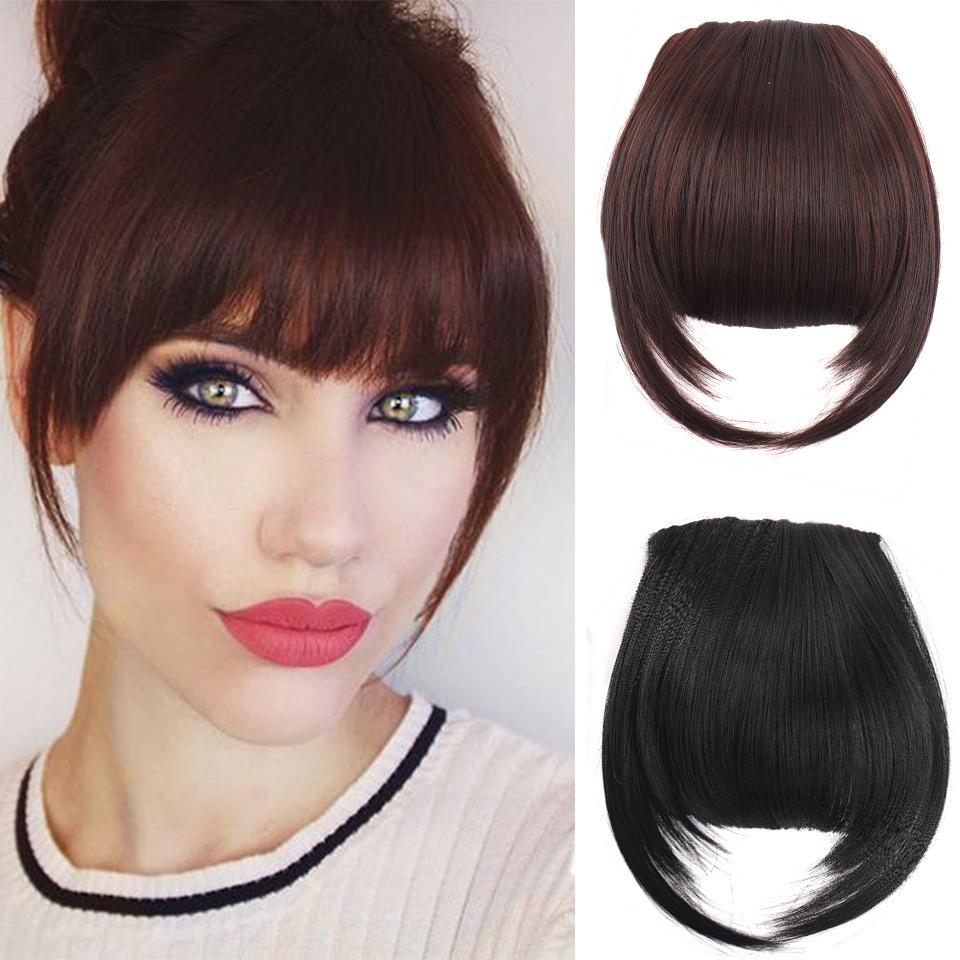 Buy Bangs wig clip natural black bangs golden bangs girl at affordable ...