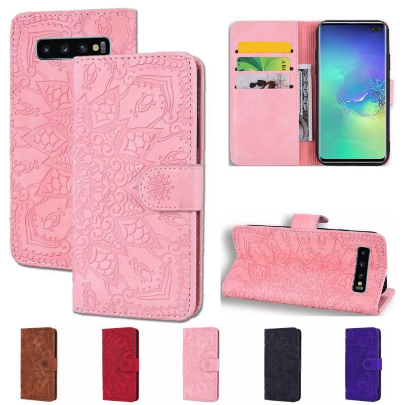 Wallet PU Leather Stand Flip Cover For Samsung S10 S9 S8 Plus Note 10 ...