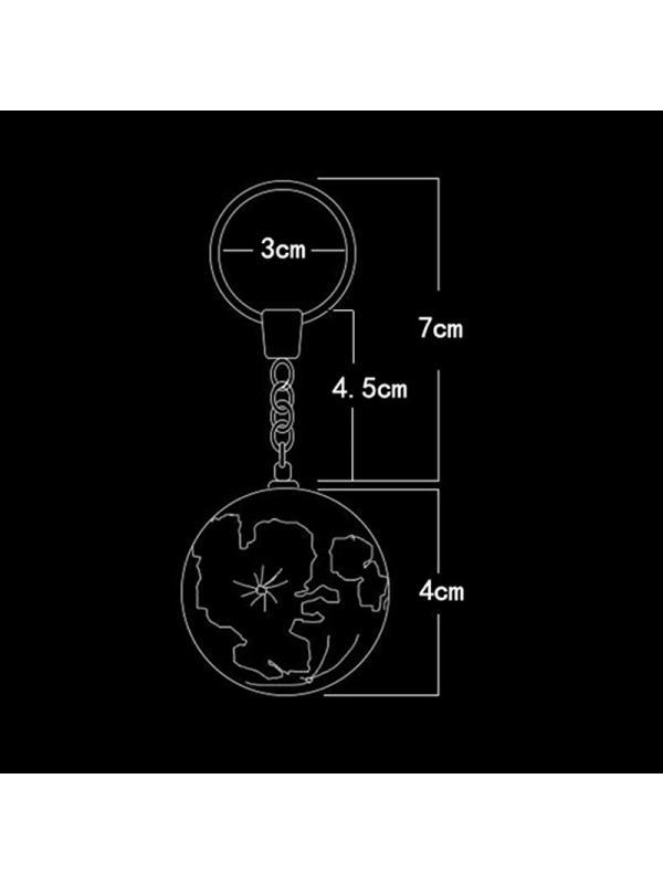 Buy Moon Light Key Chain LED Night Light Key Ring Illuminated Key ...