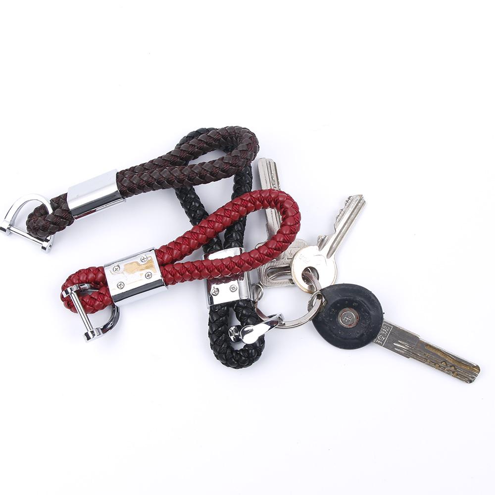 Women's Fashion Universal Braided Strap Key Chain Fobs Car Keychain ...