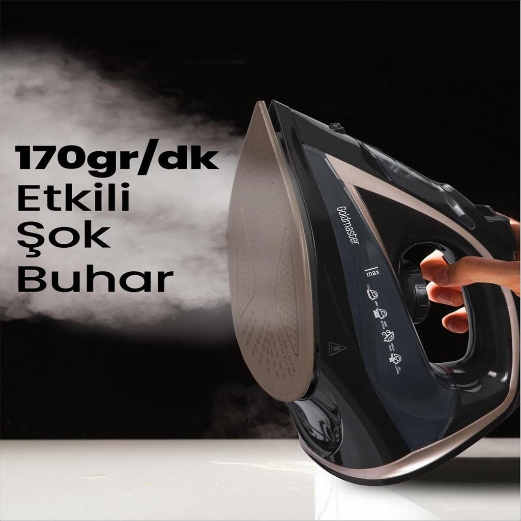 Buy Smarty 2400 Watt Ceramic Base 170 gr Effective Shock Steam Iron at ...