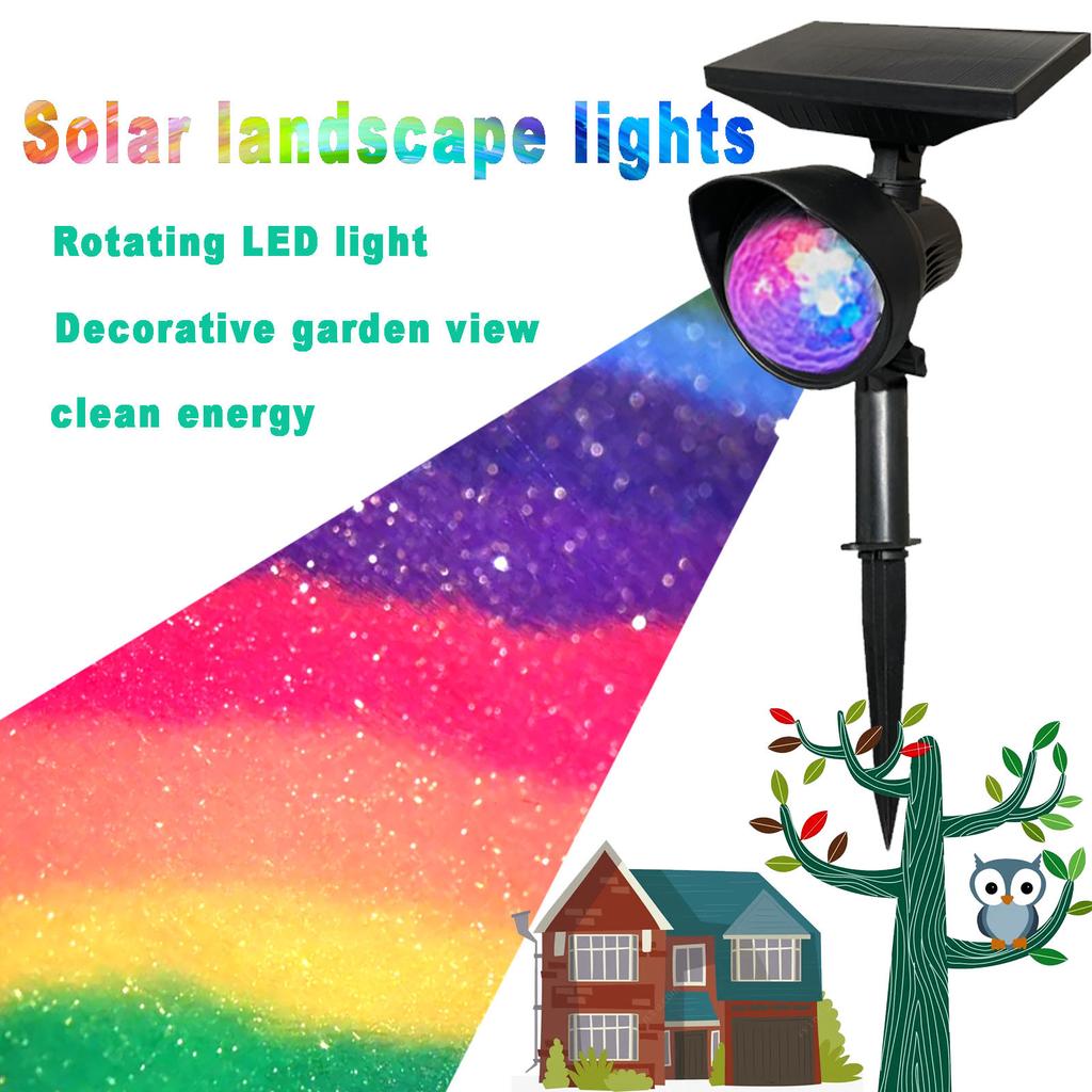 Buy Solar LED Rotating Color Light Landscape Light Lawn Light Garden ...