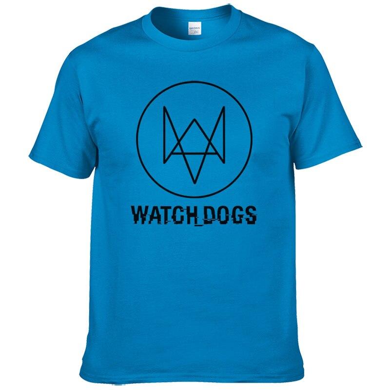 Buy Watch Dogs T Shirt Summer Fashion Round Collar T Shirt Short Sleeve ...