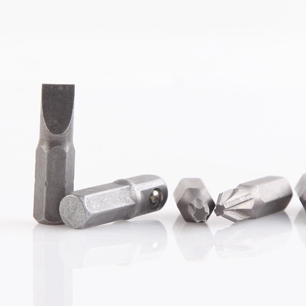 10pcs Insert Bit Set Torx Flat Head Cross Hex Shank Screwdriver Head ...