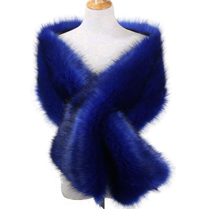 Buy Women Fur Capes Wedding Faux Fur Bolero Stole Shawl Wraps Bridal ...
