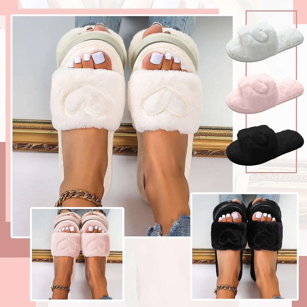 Cheap Flip-flops Woolen Slippers To Keep Warm Cotton Slippers With Bows ...