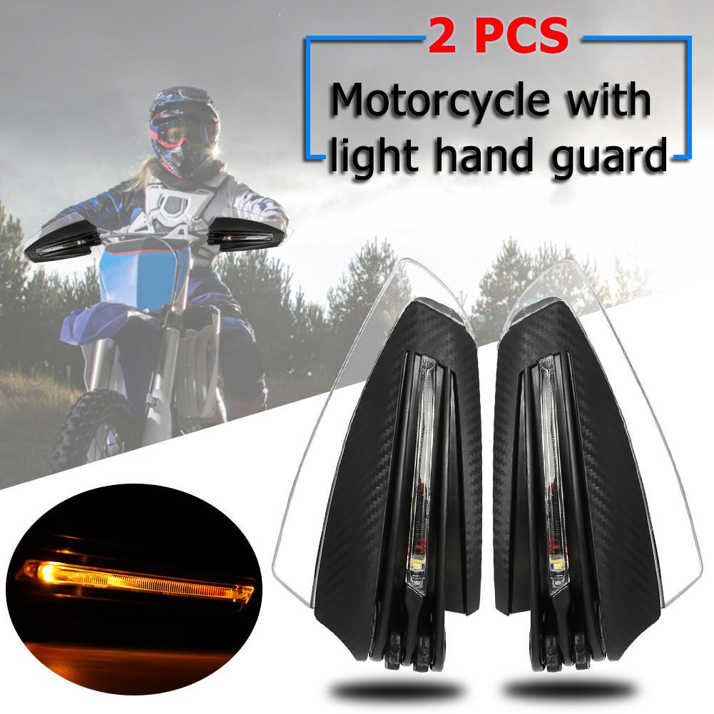 Buy 1 Pair Motorcycle Hand Guard 22mm Handlebar Handguard W/ Turn ...
