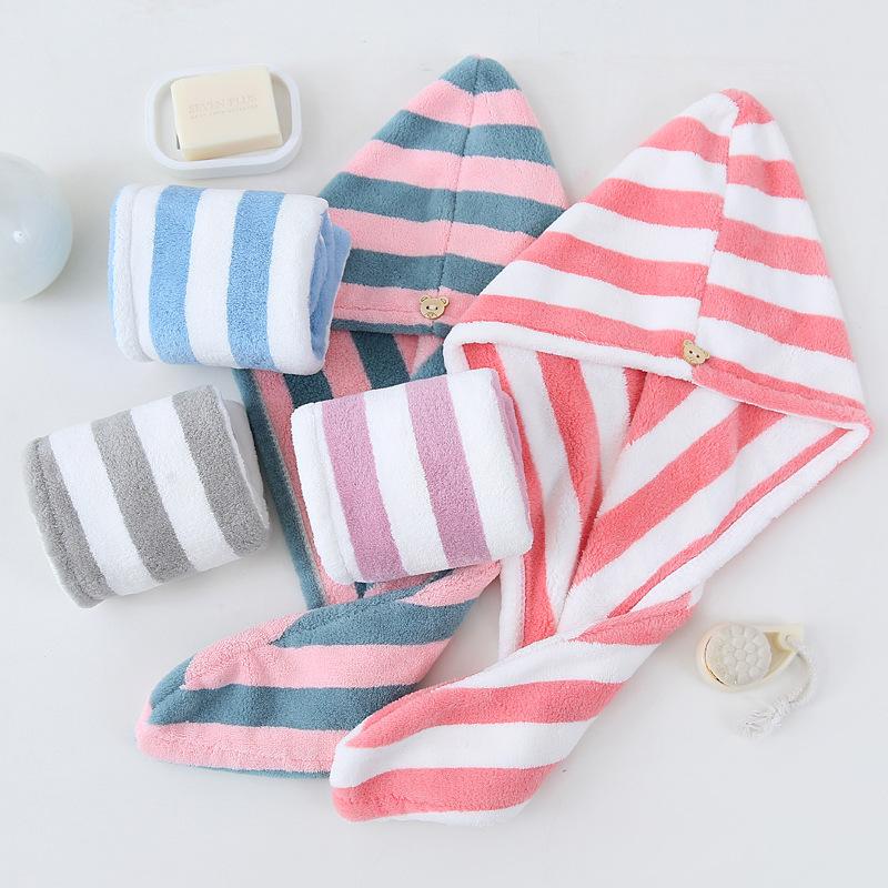 Buy Japanese Microfibre Drying Cap, Coral Flannel Drying Towel at ...