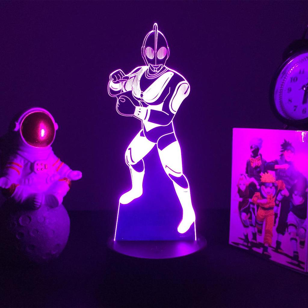 Buy Ultraman Taro Japanese Anime Manga 3D Night Light for Bedroom Decor ...