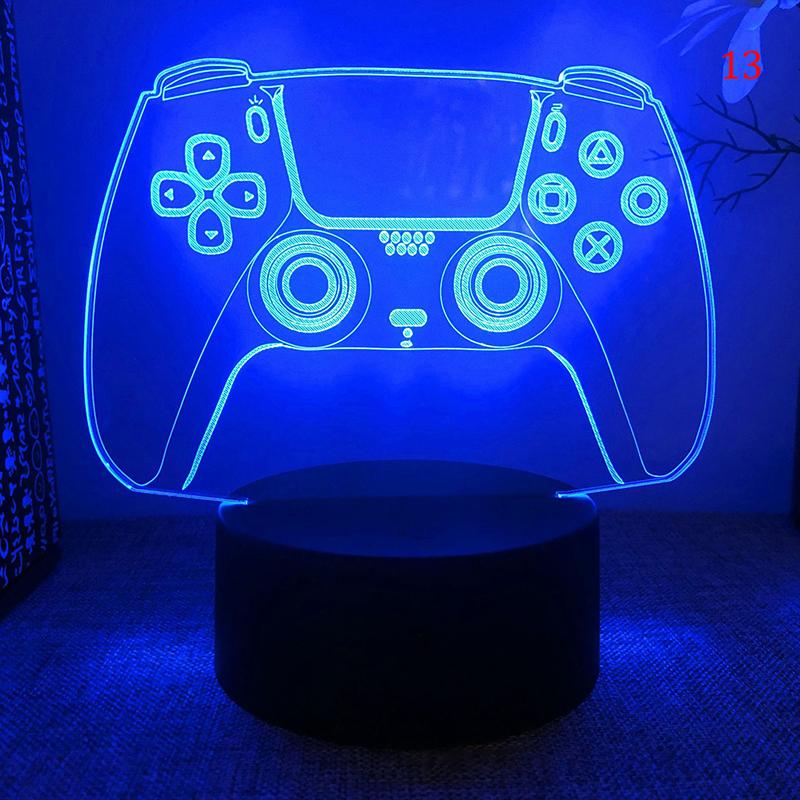 Buy Playroom 3D Night Light Playstation Icon Sensor Desk Lamp ...