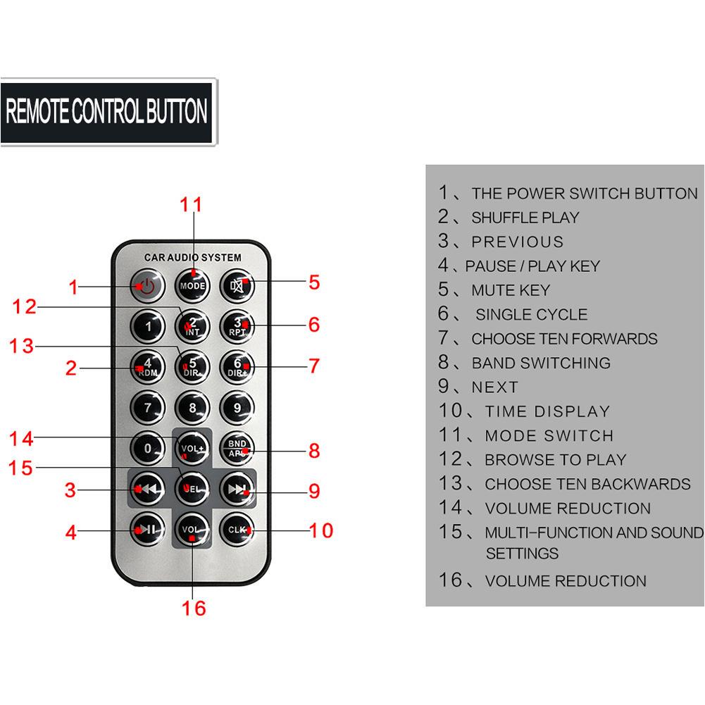 Buy SU-20178 Car MP3 Player FM Radio BT USB Phone Holder with Remote ...