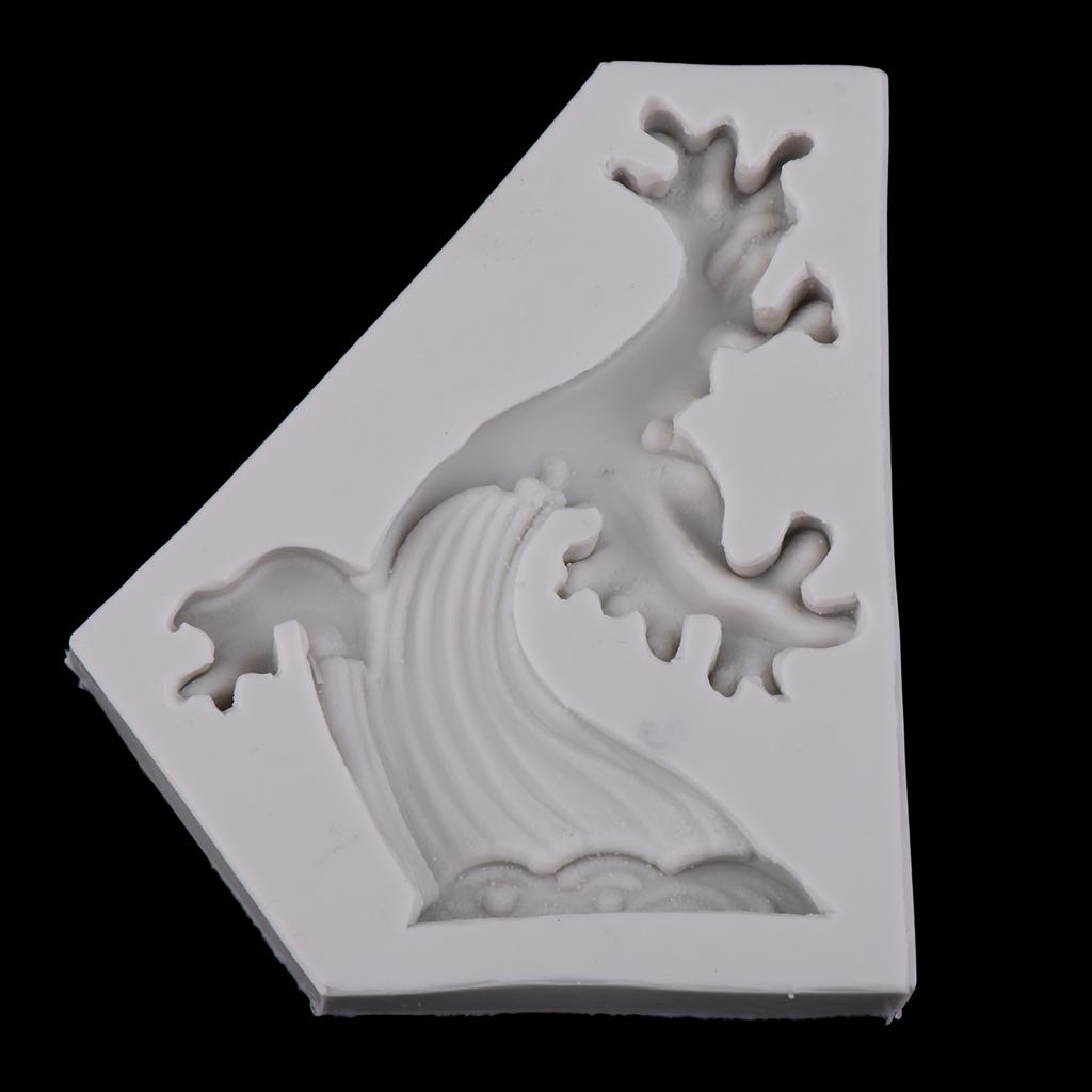 Buy Sea Wave Silicone Mold for Resin Casting Cake Fondant Icing DIY ...