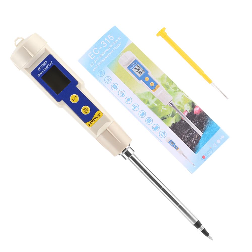 Mini Digital Soil EC Meter Salinity Tester For Indoor Outdoor Garden ...