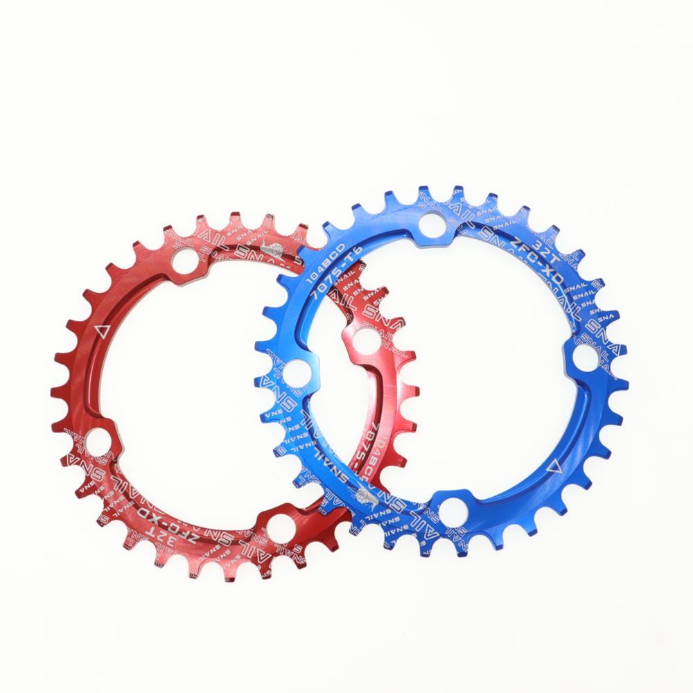 Shop Only Authentic Easy Return SNAIL 104bcd MTB Bike Chainring Round/Oval Narrow Wide Cycling ...