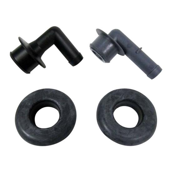 Buy 4 Piece Set Exhaust Valve Kit Painted PCV Elbow Car Air Release ...