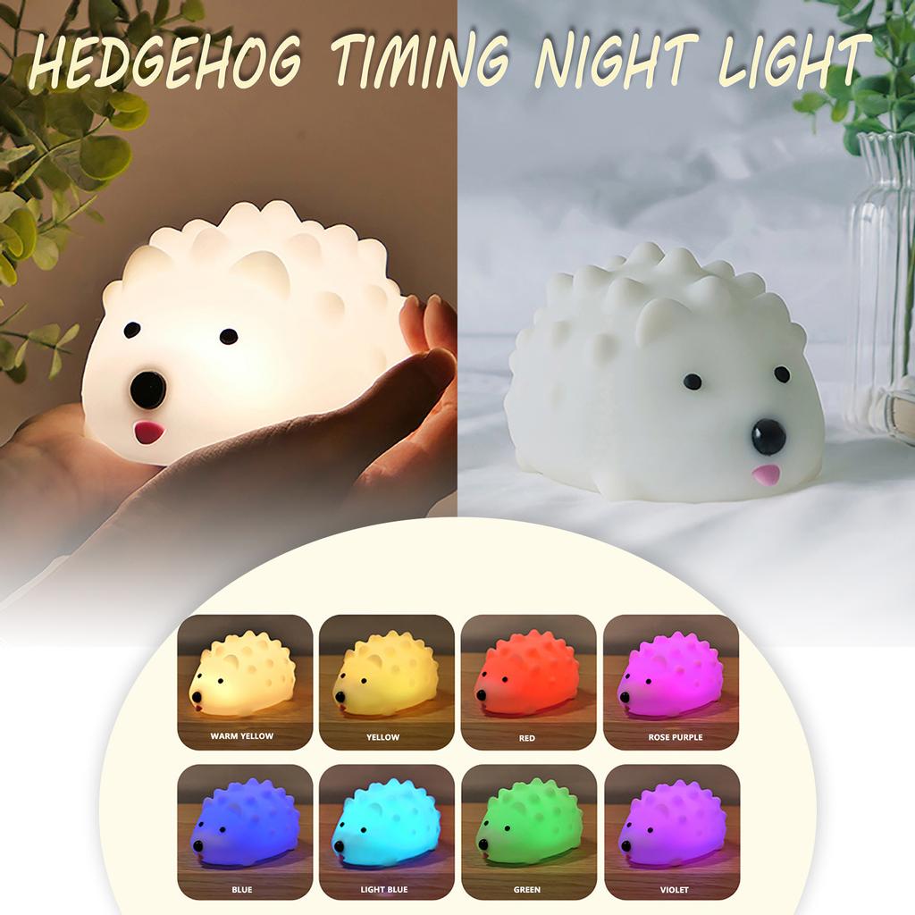 Buy Hedgehog Night Light,Timed Warm Light Color Light Switch Dimming ...