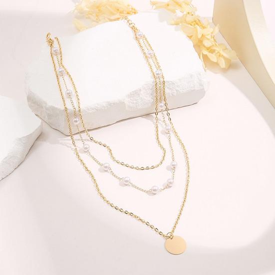Cheap 3Pcs Ladies Necklaces Minimalist Dress Up Multilayer Trendy ...