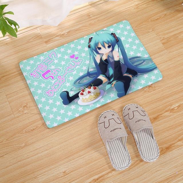 Buy Hatsune Miku Printing Doormat Insole Kitchen Mat Carpet Welcome ...
