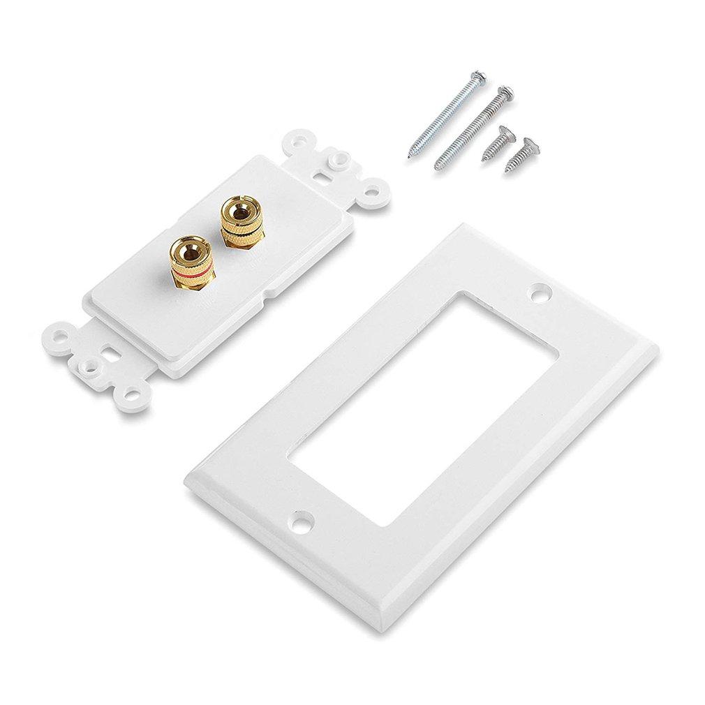 Wall Socket Plate For Home Theater Sound System Speaker Terminal Banana ...