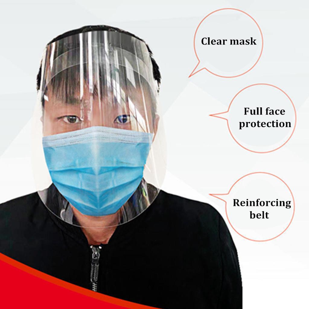 Buy Kids/Adult Transparent PVC Full Face Mask for Protection Anti-Fog ...
