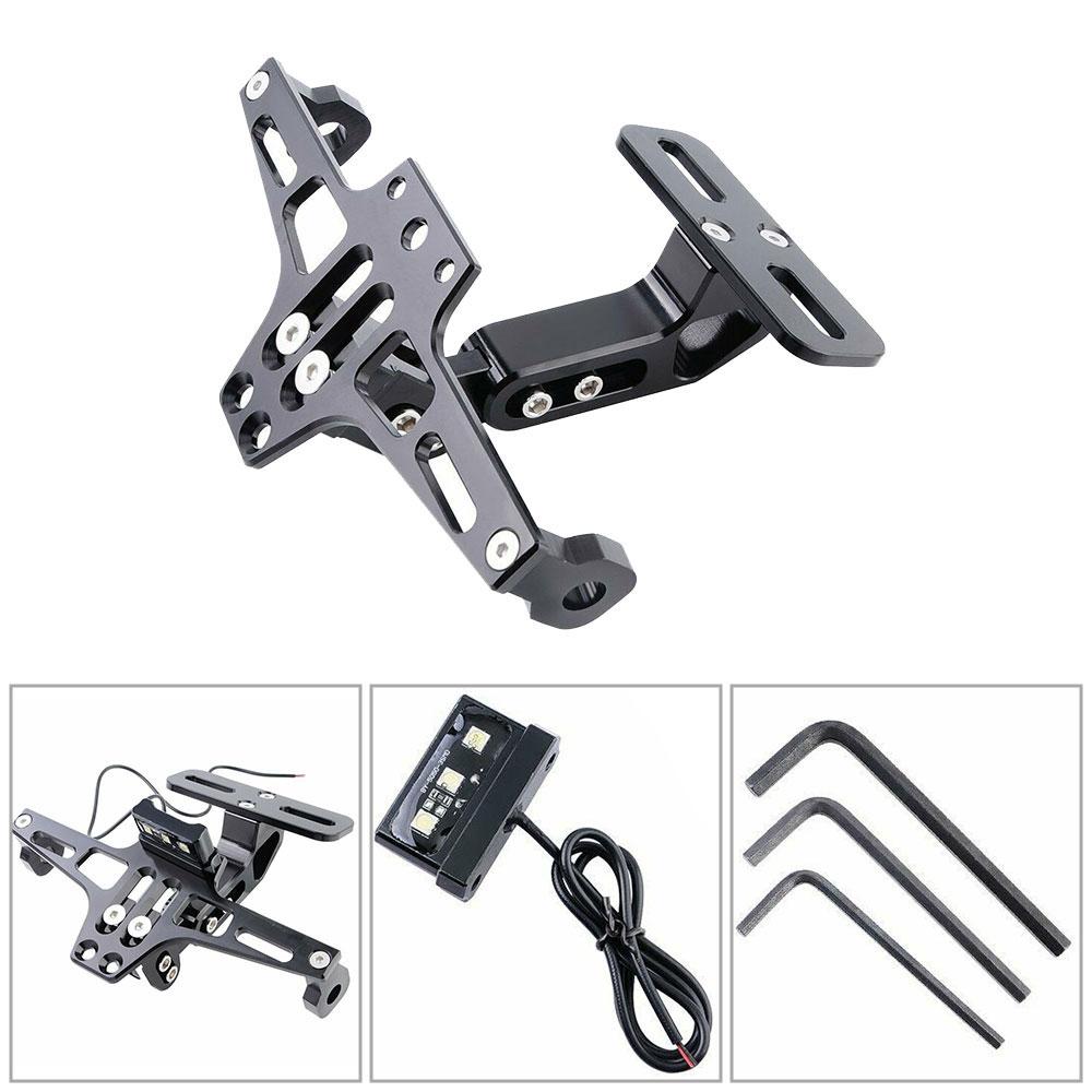 Cheap Universal Motorcycle Fender LED License Number Plate Holder Tail ...