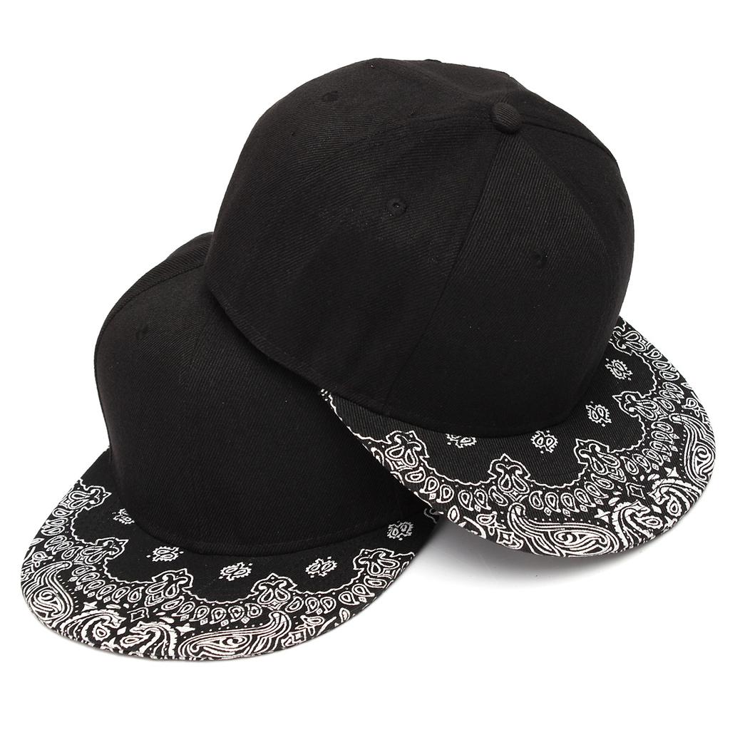 Buy Hip-Hop Bboy Unisex Paisley Snapback Hats Dance Baseball Cap Black ...